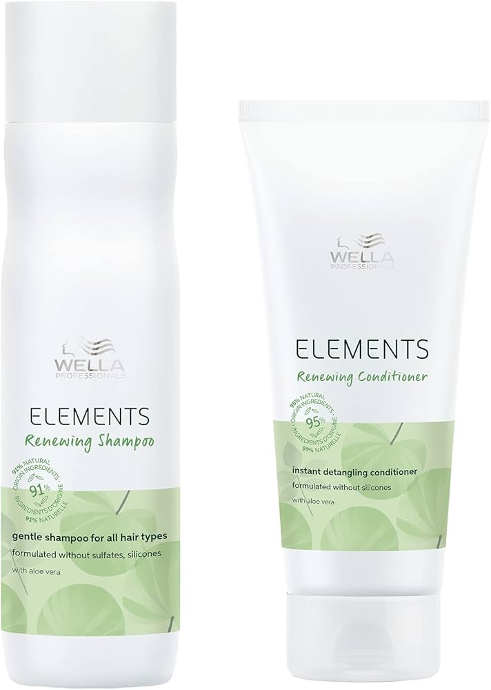 Wella Professional Elements Shampoo 250ml & Conditioner 200ml Kit ...