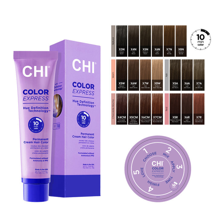 CHI COLOR EXPRESS Ammonia-Free Permanent Cream Hair Color 89ml – Minah ...